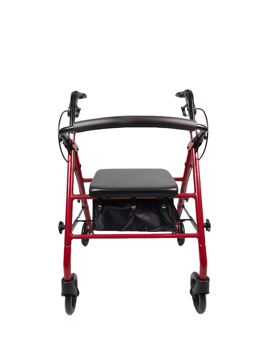 iLIVING ILG-800R Burgundy Rollator Walker – Heavy Duty Frame, Adjustab ...